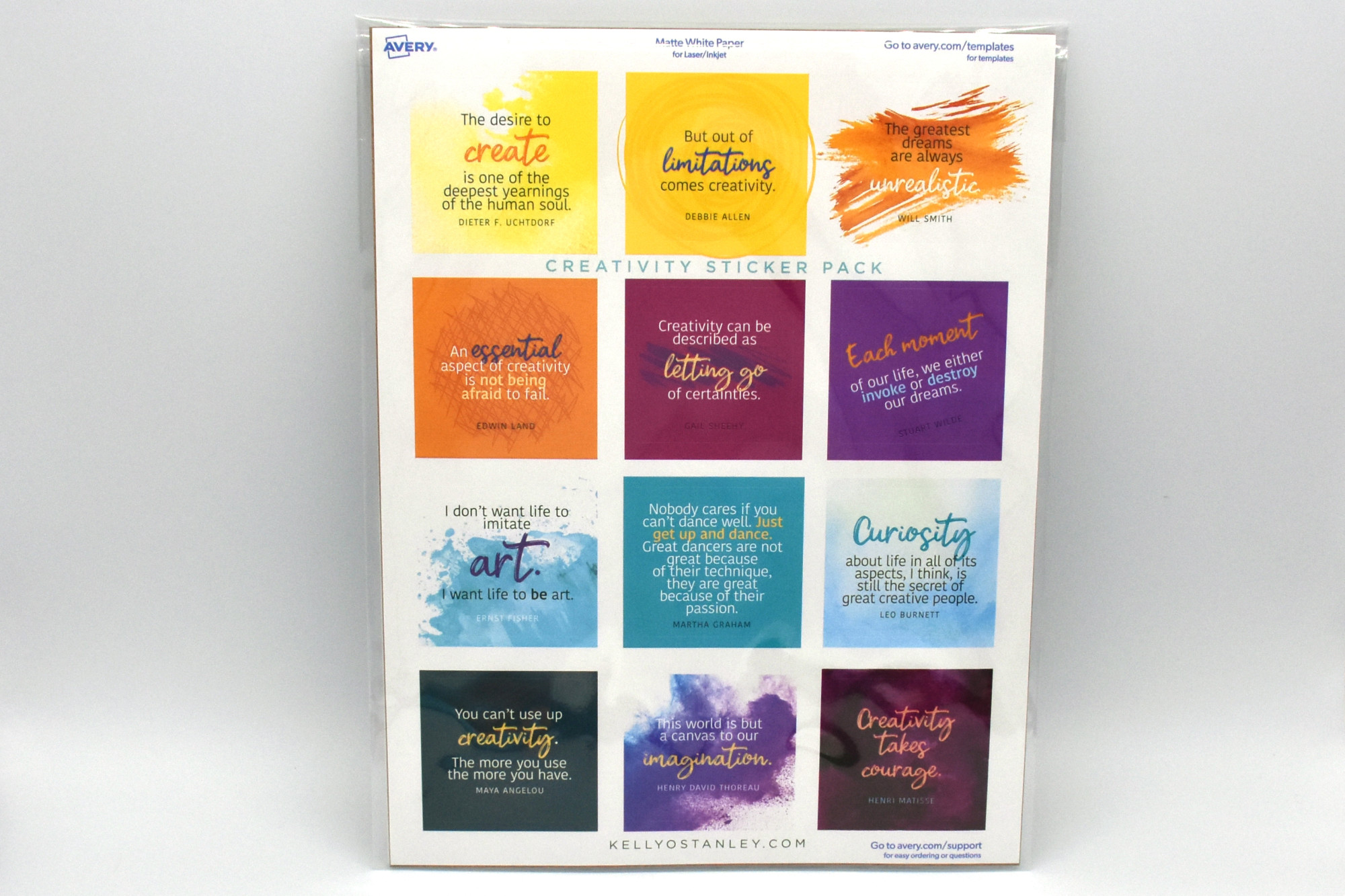 Creativity Stickers - Kelly O'Dell Stanley Kelly O'Dell Stanley