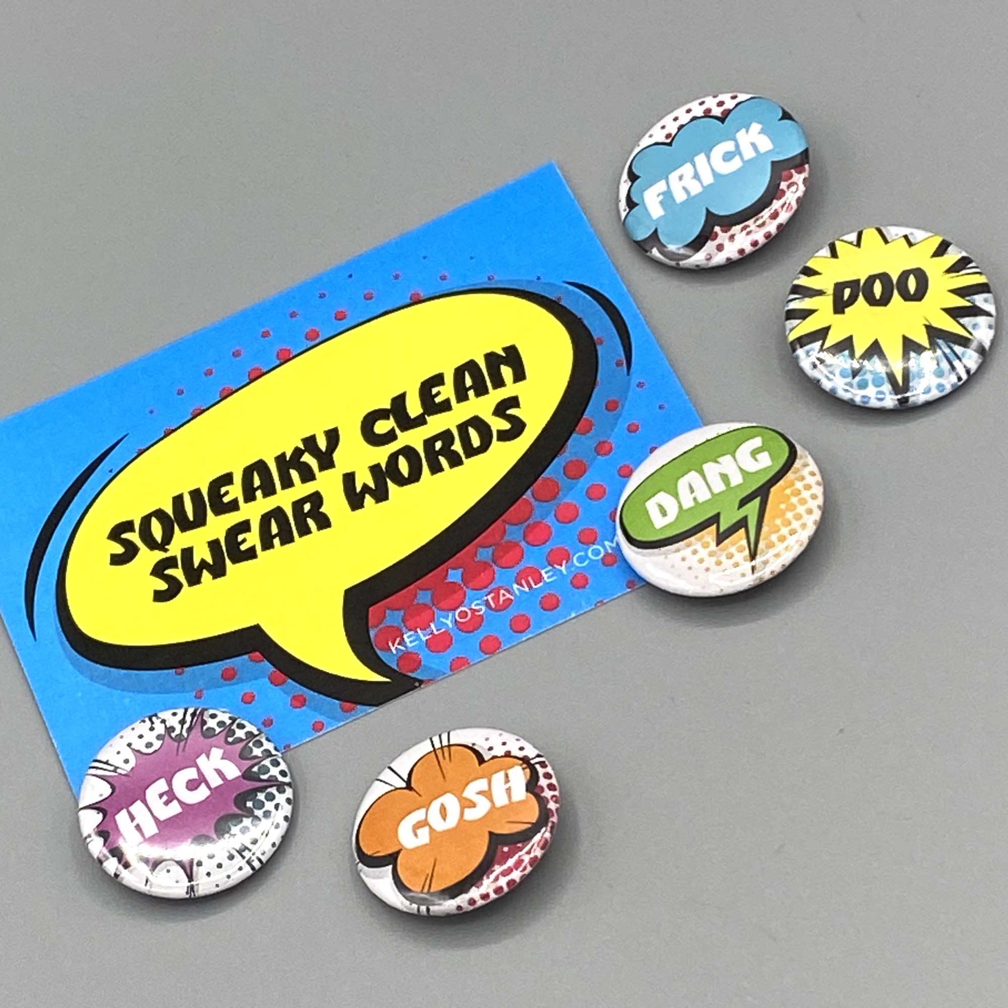 Squeaky Clean Swear Words (Magnet or Button Set) - Kelly O'Dell Stanley ...